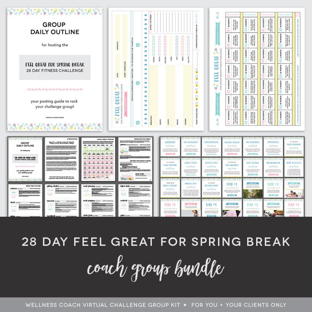 Coach Group Bundle : 28 Day Feel Great for Spring Break - Spring ...