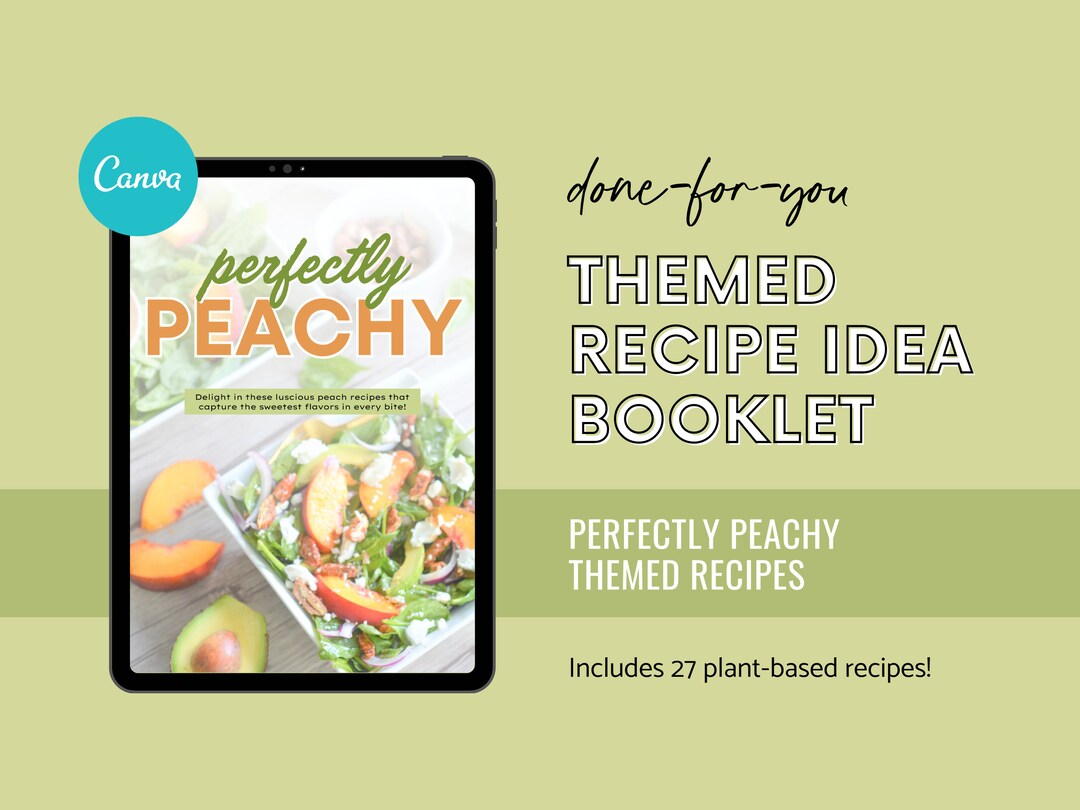 Perfectly Peachy Recipes Guide, Yummy Summer Peach Recipes, Tasty ...