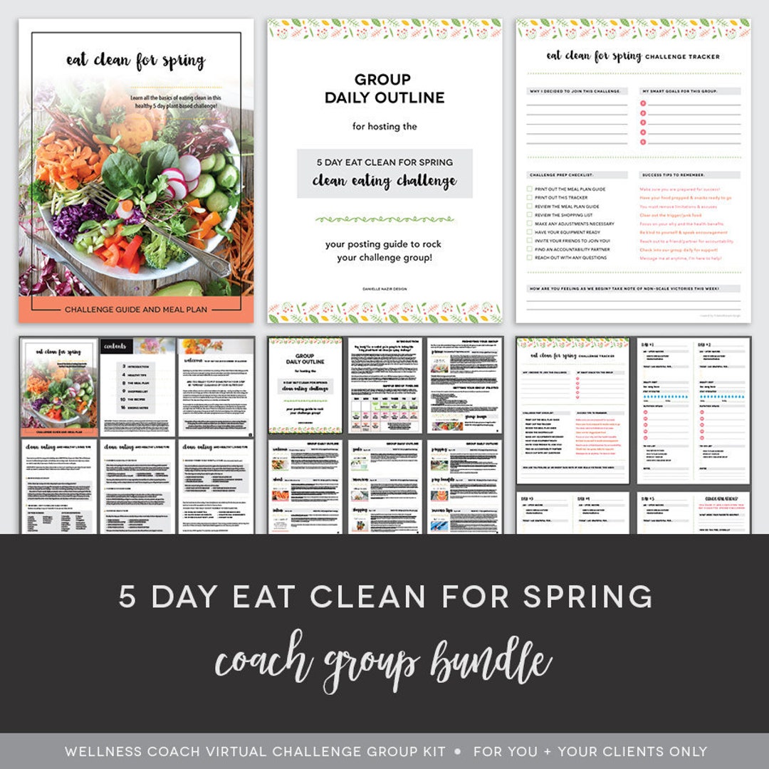 Coach Group Bundle : 5 Day Eat Clean for Spring Challenge - Spring ...