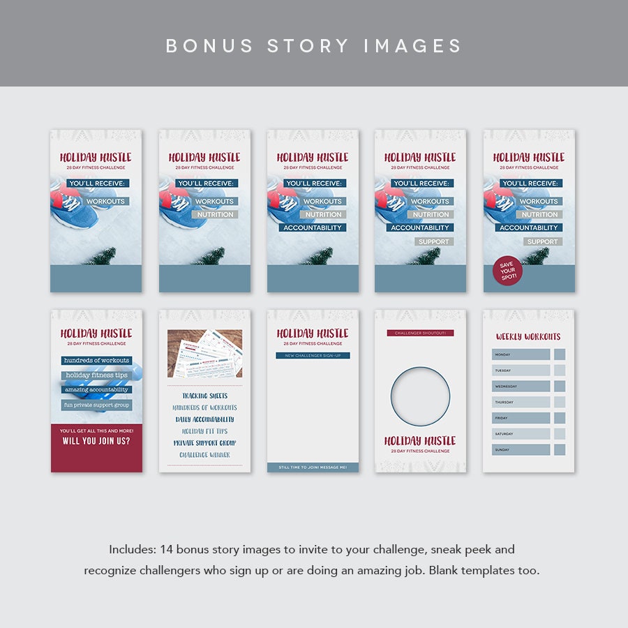 Coach Group Bundle : 28 Day Holiday Hustle Challenge Holiday - Etsy