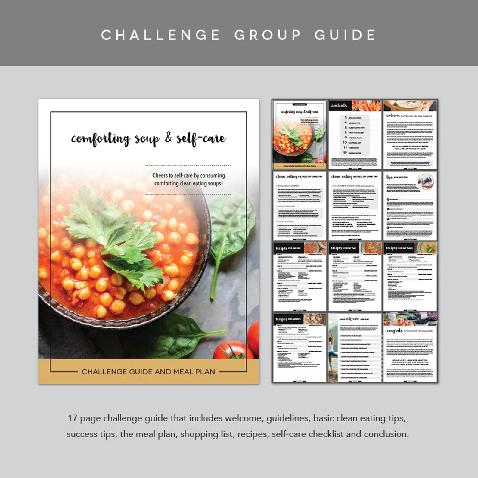Coach Group Bundle : 5 Day Soup & Self-care Challenge - Healthy Soups ...