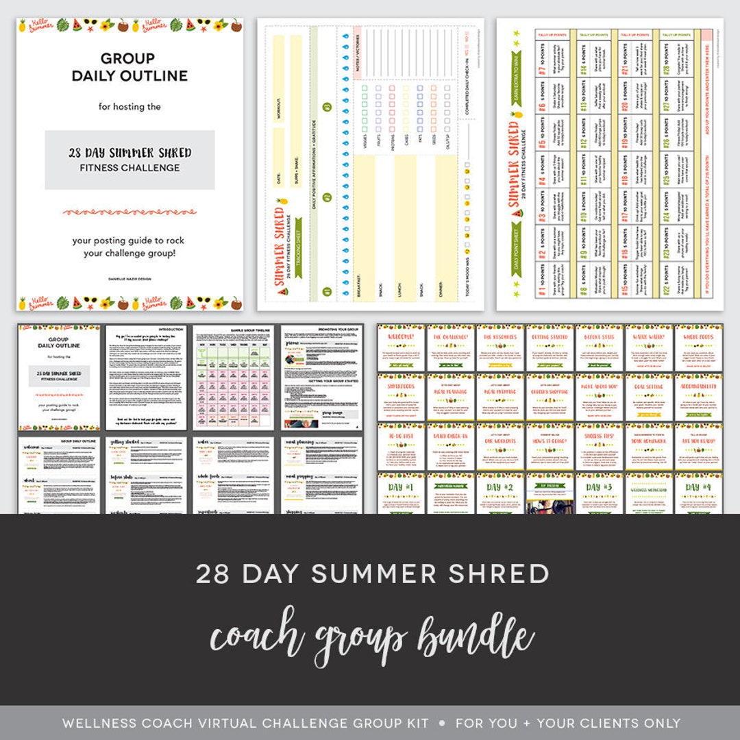Coach Group Bundle : 28 Day Summer Shred - Challenge Group - Fitness ...