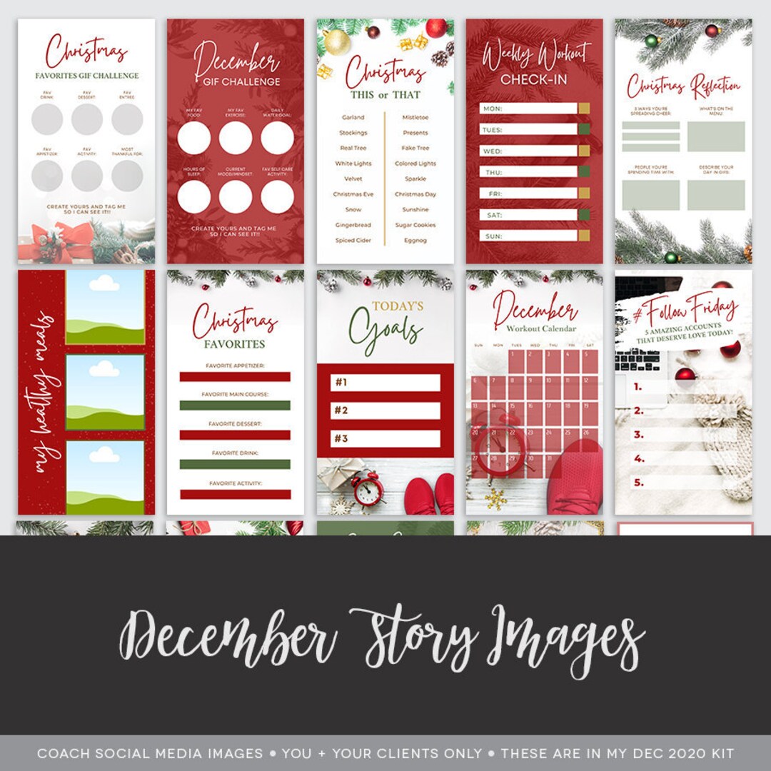 CHRISTMAS Story Images : Fun December Story Images Engagement Stories ...
