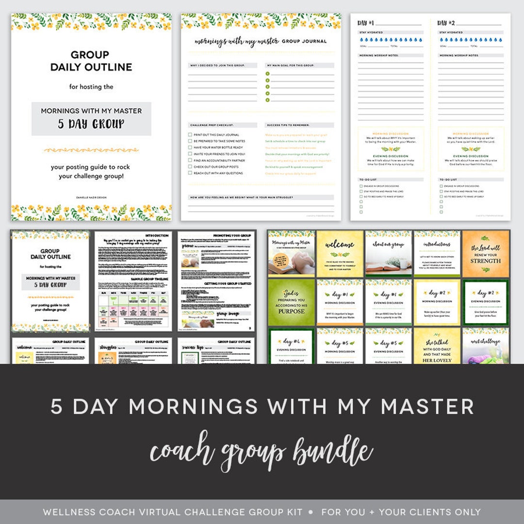 Coach Group Bundle : 5 Day Mornings With My Master - Morning Routine ...