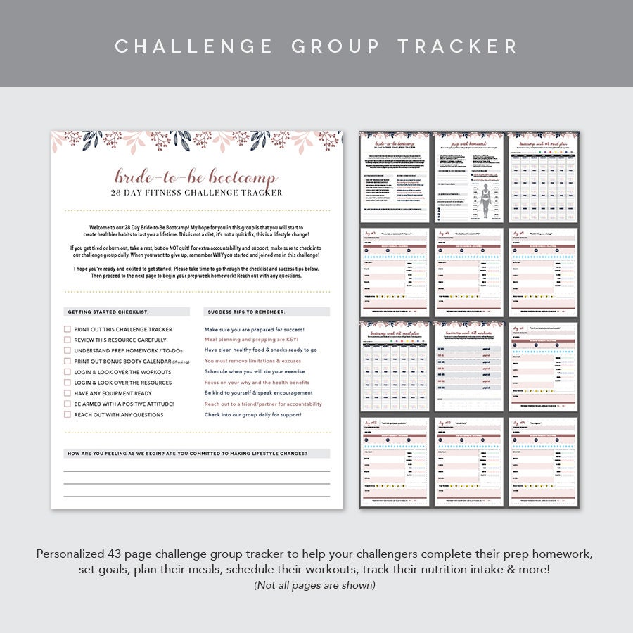 Coach Group Bundle : 28 Day Bride Bootcamp - Bridal Workout Challenge ...