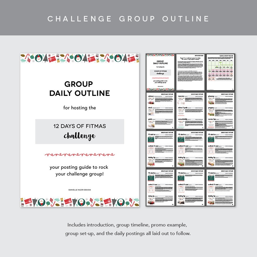 Coach Group Bundle : 12 Days of Fitmas Challenge Holiday Fit - Etsy