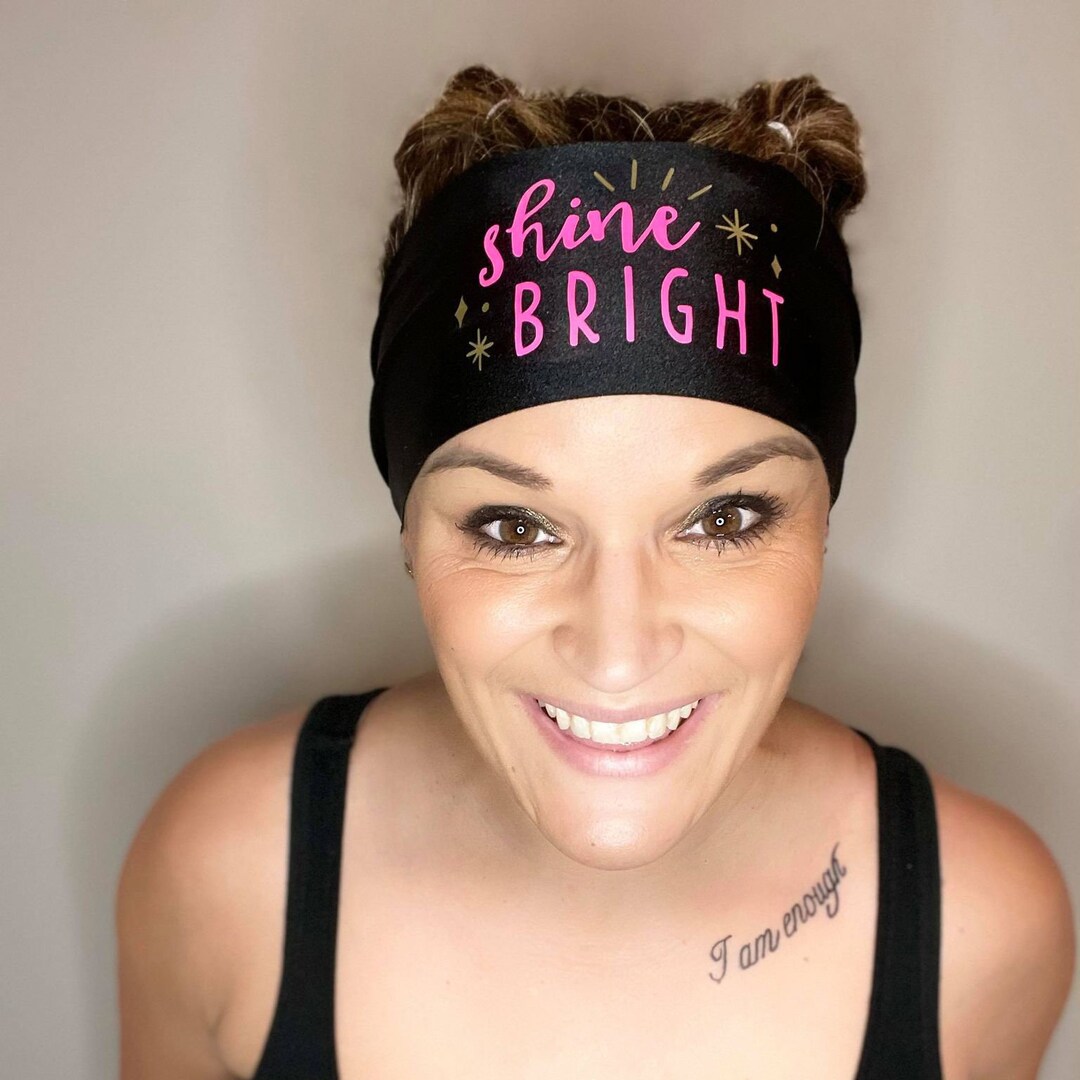 Shine Bright Headband - Shine Bright Fitness Headband - Shine Headband ...