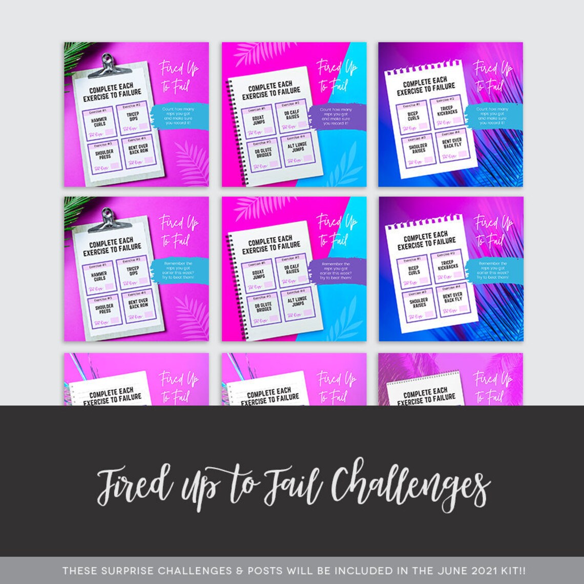 Fired up to Fail Surprise Challenges - Mini-challenges for the Month ...