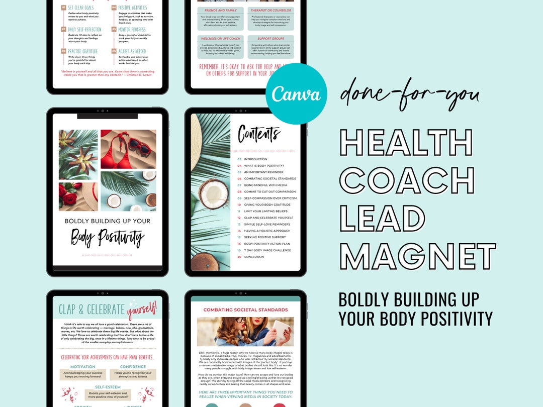 Boldly Building up Your Body Positivity, Wellness Canva Template ...