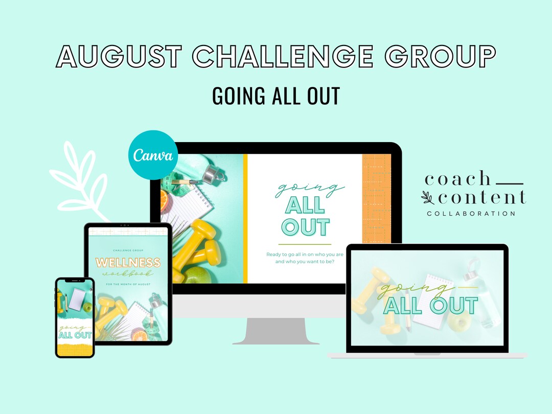 August 2022 Challenge, Going All Out Challenge Group, August Group ...