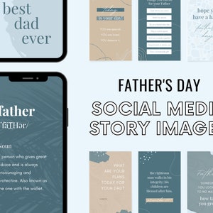 CANVA Father's Day Social Media Stories, Father's Day Story Images, Dad ...