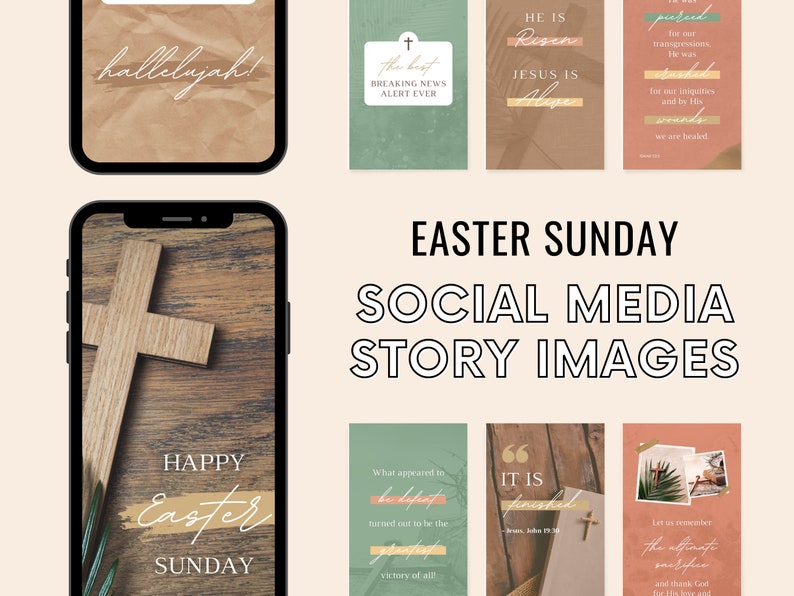 Easter Social Media Stories Easter Story Images Easter Story - Etsy
