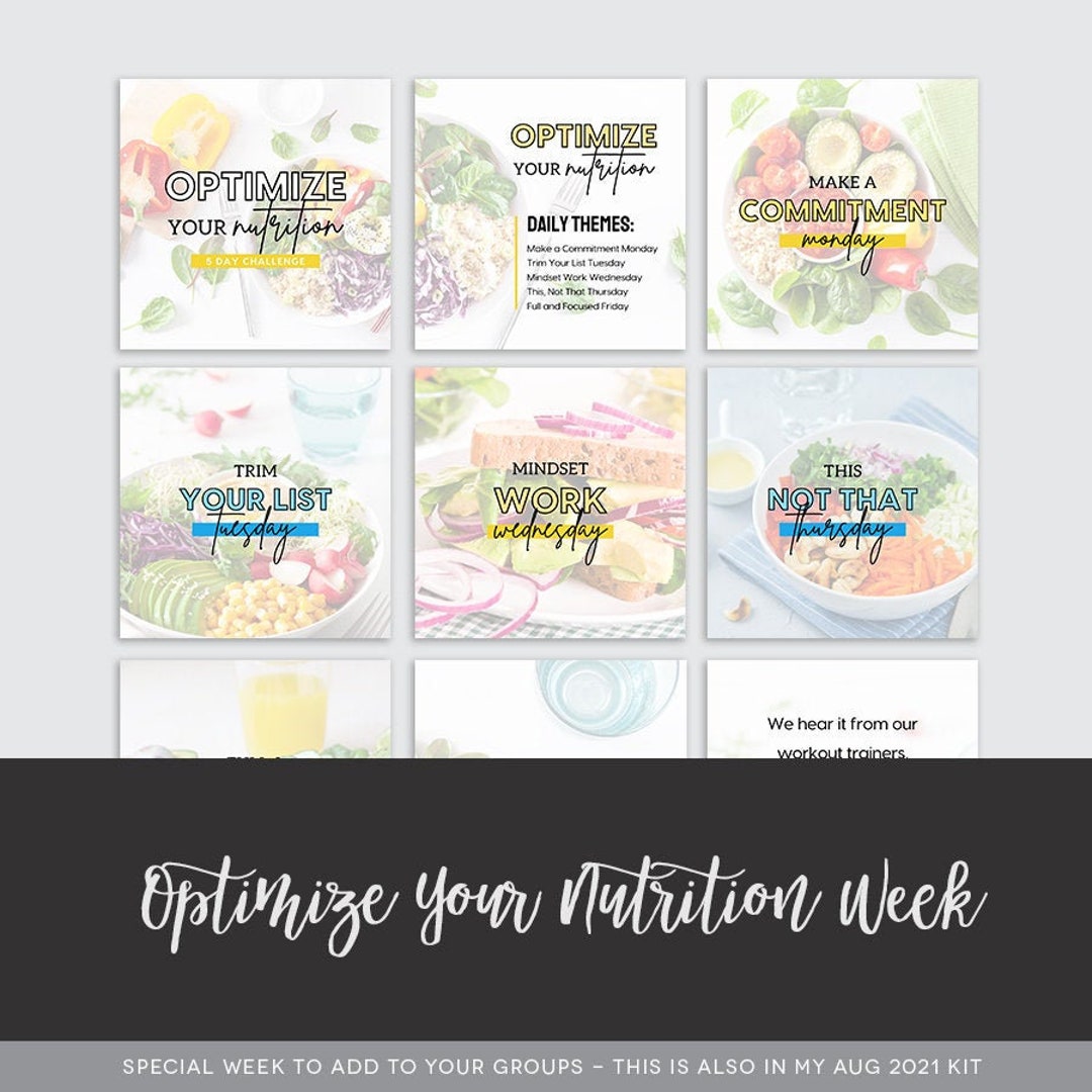 Optimize Your Nutrition Week - Challenge Group Push Week - Nutrition ...