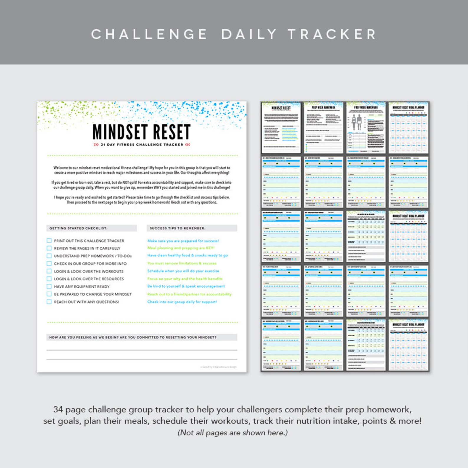 Coach Group Bundle : 21 Day Mindset Reset Fitness Challenge | Etsy