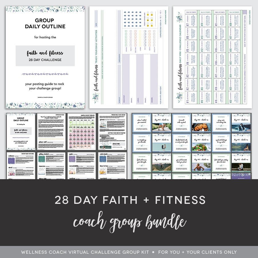 Coach Group Bundle : 28 Day Faith & Fitness Challenge - Challenge Group ...
