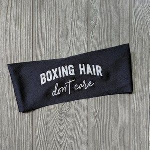 Boxing Hair Don't Care Headband - Boxing Headband - Kickboxing Headband ...