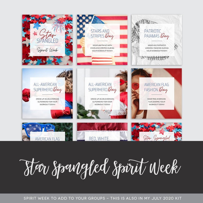 Coach Star Spangled Spirit Week 4th of July Spirit Week - Etsy