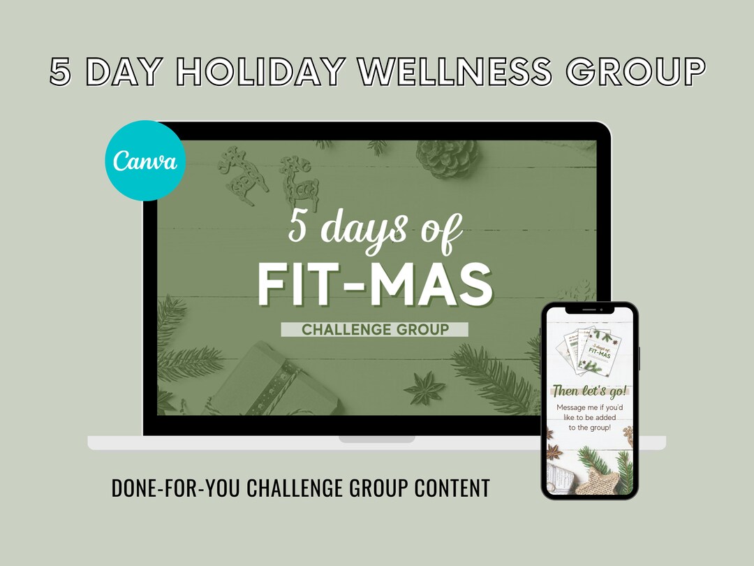 5 Days of Fitmas Challenge Group, Holiday Challenge Done for You ...