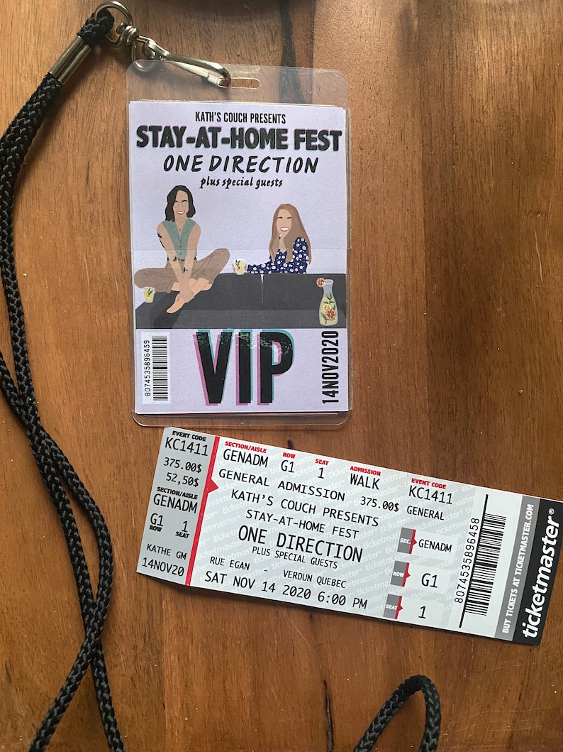 Souvenir Concert Ticket - Custom - DIGITAL JPG FILE - Etsy