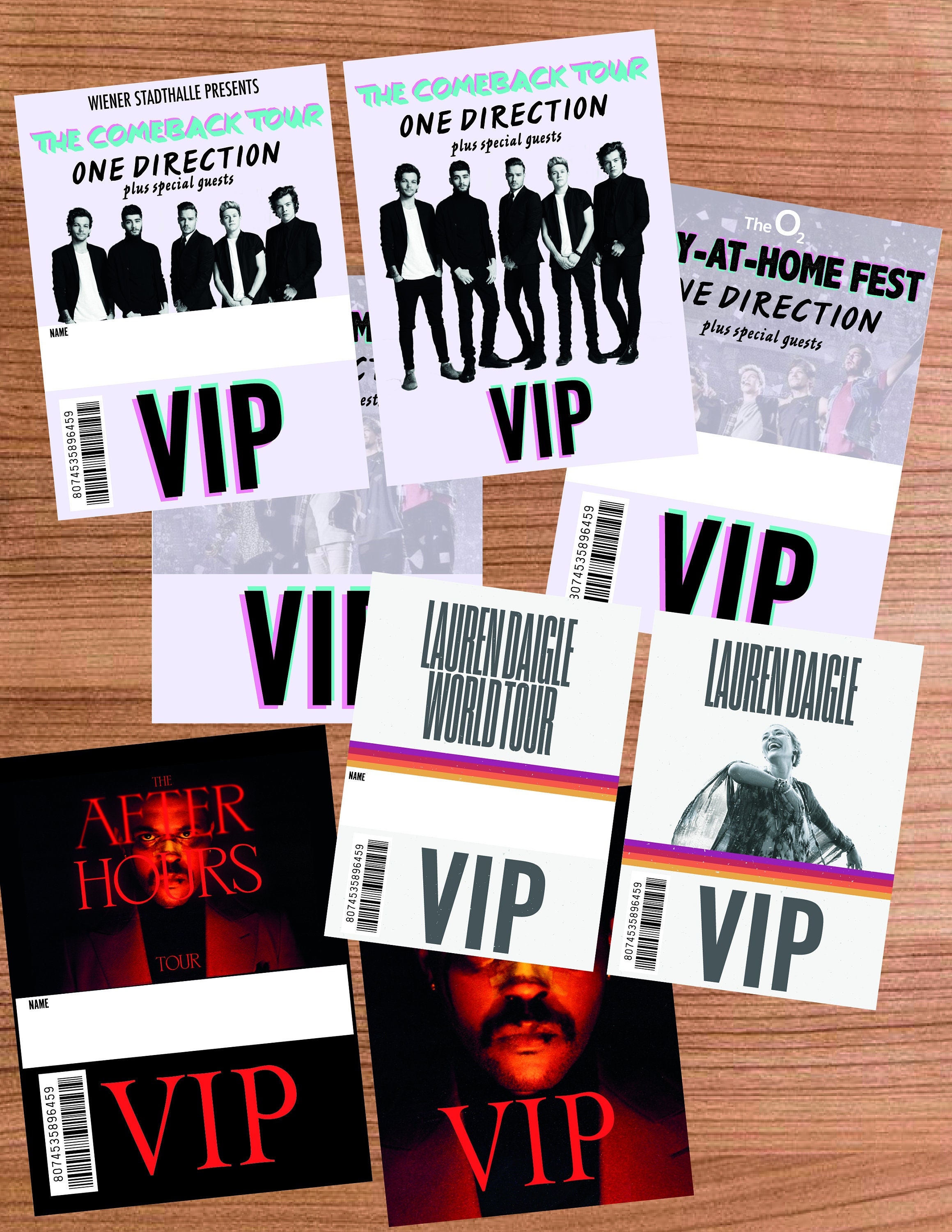 One Direction Vip Concert Tickets