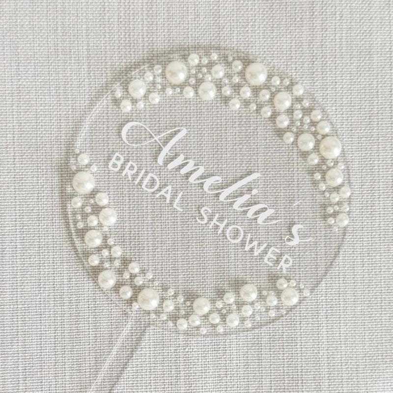 Pearl Cake Topper - Etsy