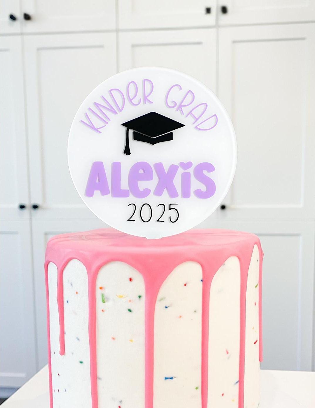Kindergarten Graduation Cake Topper | Acrylic Kinder Grad Cap Cake ...