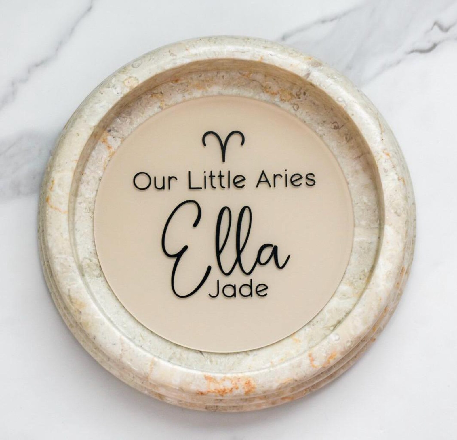 Acrylic Round Newborn Zodiac Sign Birth Announcement,zodiac Baby Name ...