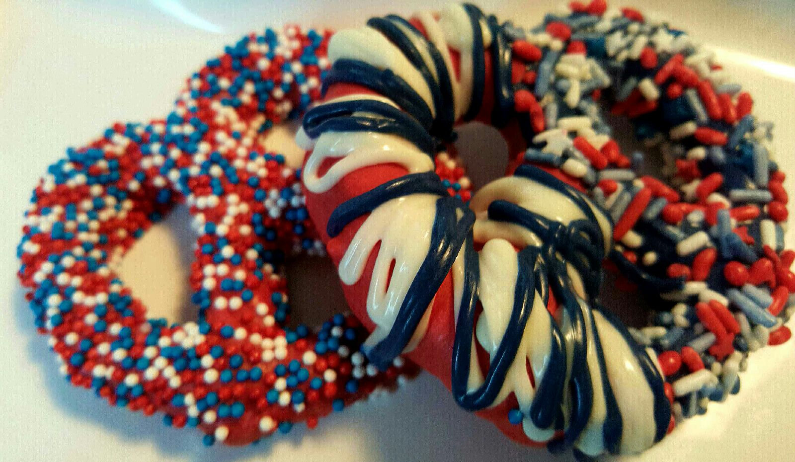 Chocolate Covered Pretzels 4th Fourth of July Patriotic | Etsy