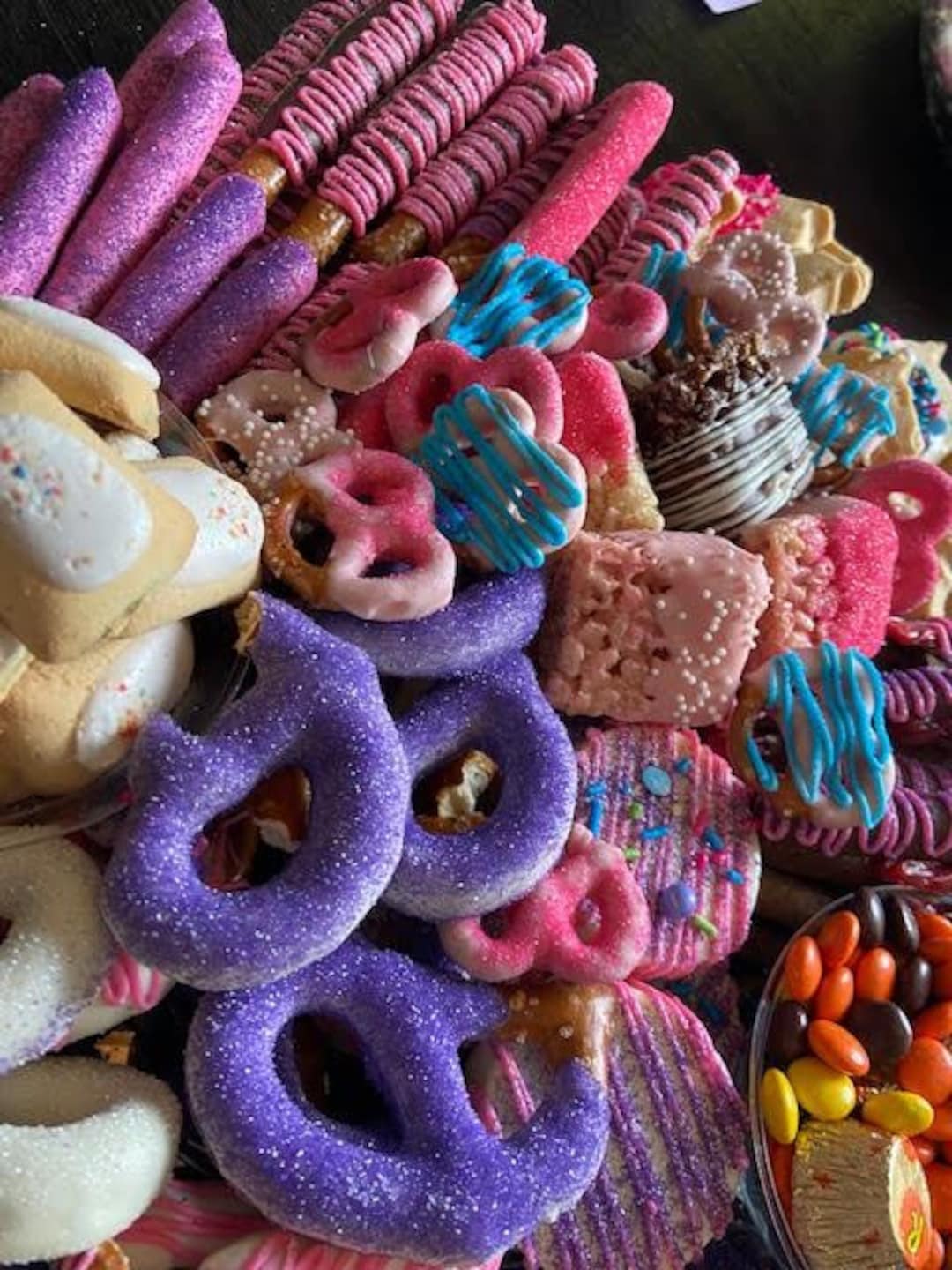 Gourmet Chocolate Covered Pretzels and Candy Extravaganza Charcuterie ...
