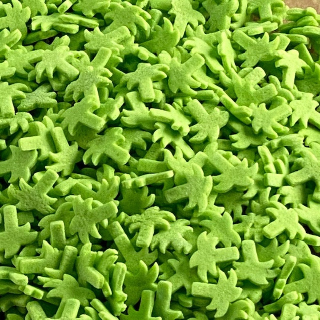 Super Fun Lime Green Palm Tree Sprinkles Quins Jimmies! Tropical ...