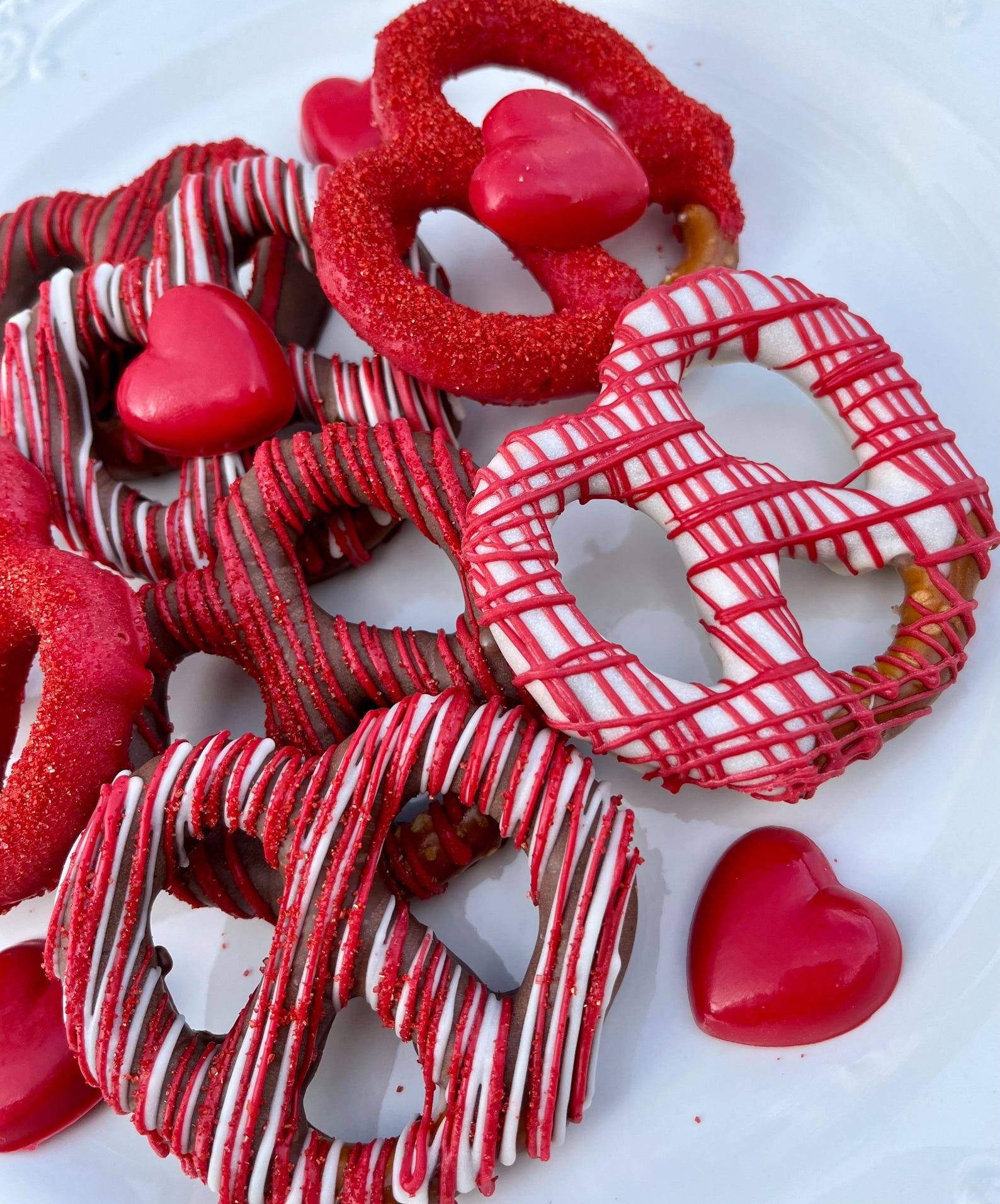 Gourmet Chocolate Covered Valentines Day Medium Pretzel Twists! Gift ...