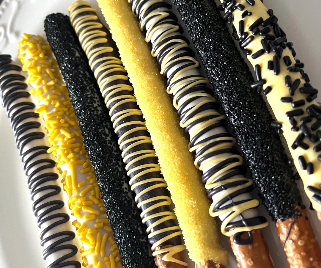 Bumble Bee Party Theme! Yellow and Black Themed Chocolate Covered ...