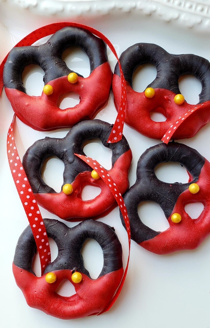 Gourmet Chocolate Covered Mickey Inspired Medium Bavarian Pretzel ...