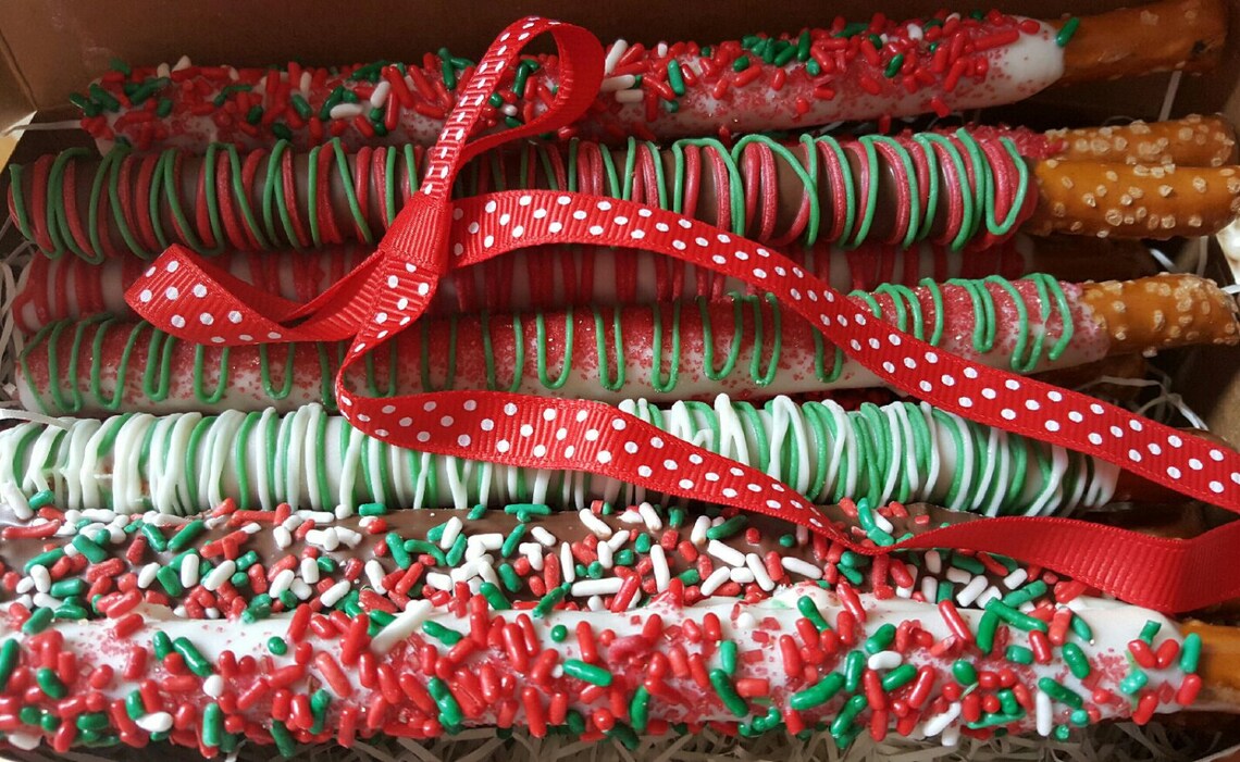 Gourmet Chocolate Covered Pretzels - Holiday Christmas Boxed Gift Sets ...