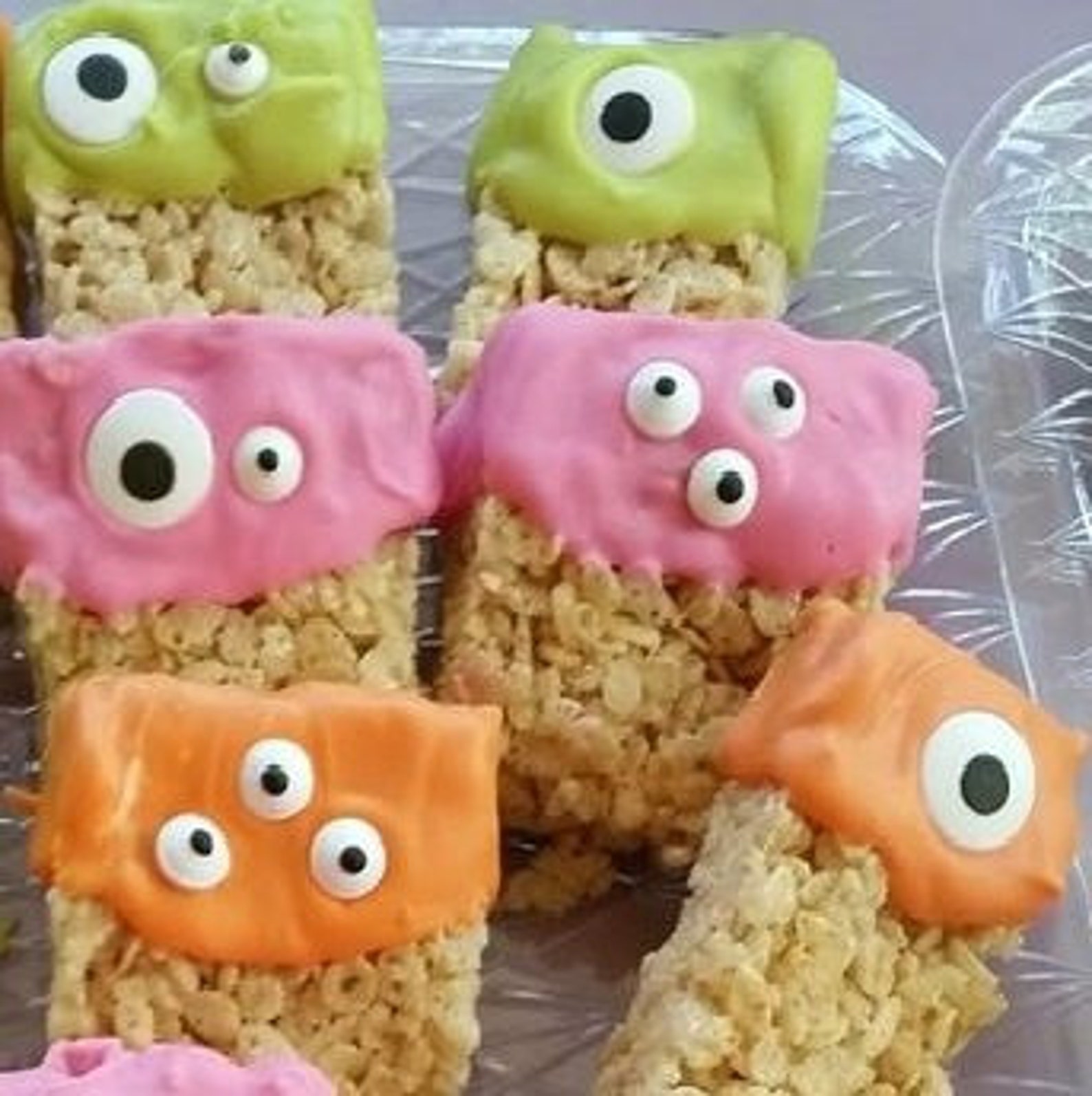 Chocolate Dipped Monsters Rice Krispy Krispie Treats Birthday - Etsy