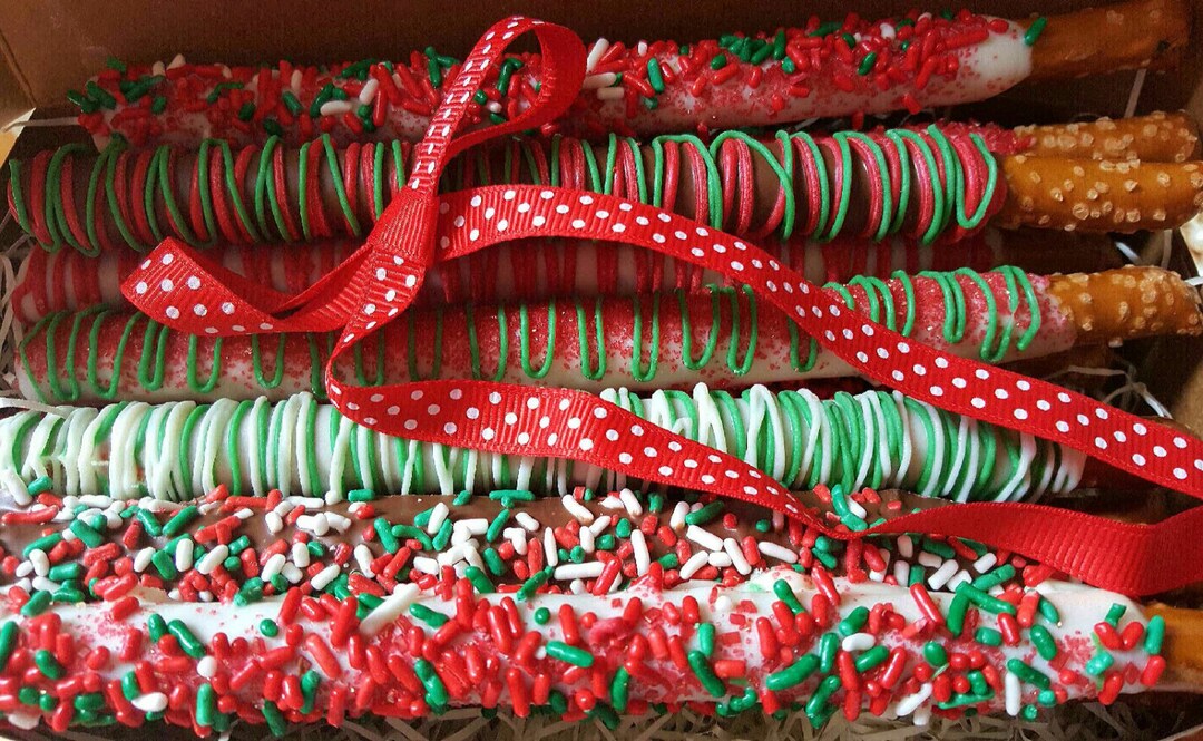 Gourmet Chocolate Covered Pretzels Holiday Christmas Boxed T Sets Custom Orders Welcome