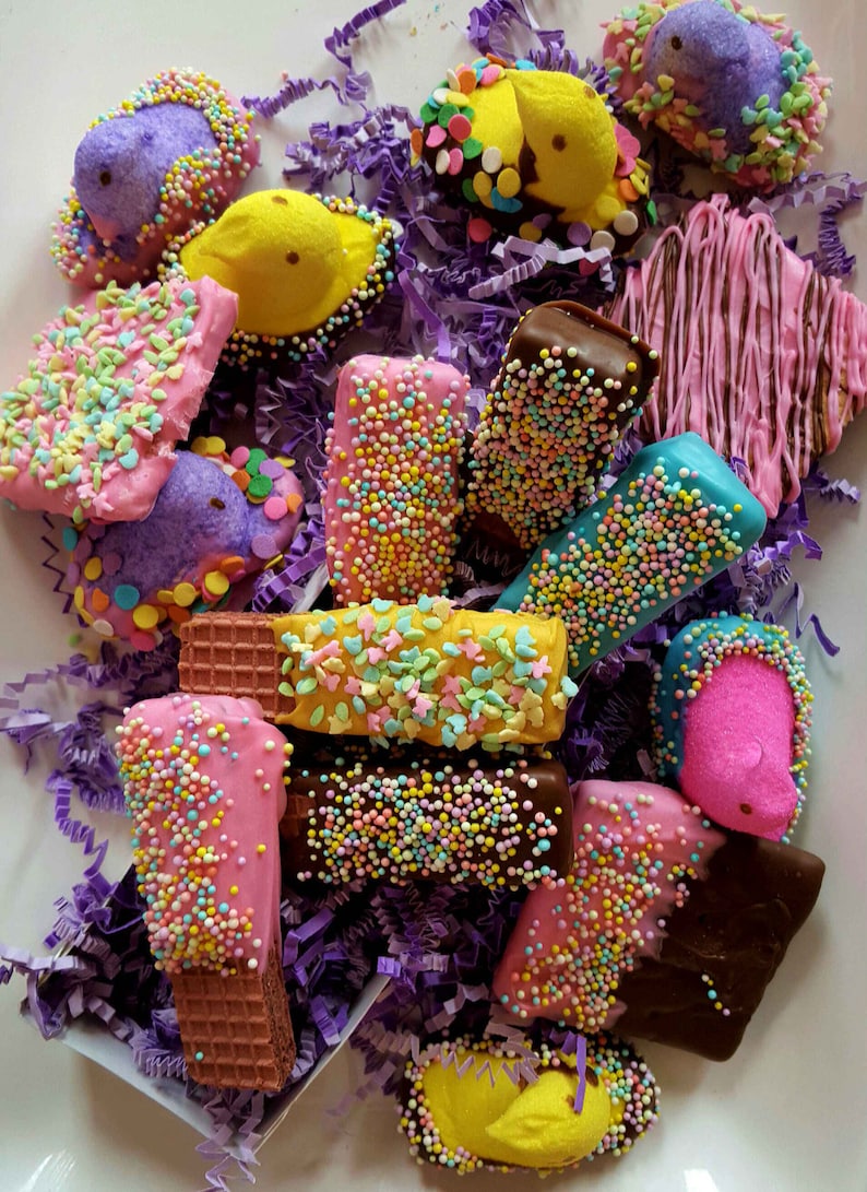 Gourmet Chocolate Easter Basketstreats Chocolate Covered - Etsy