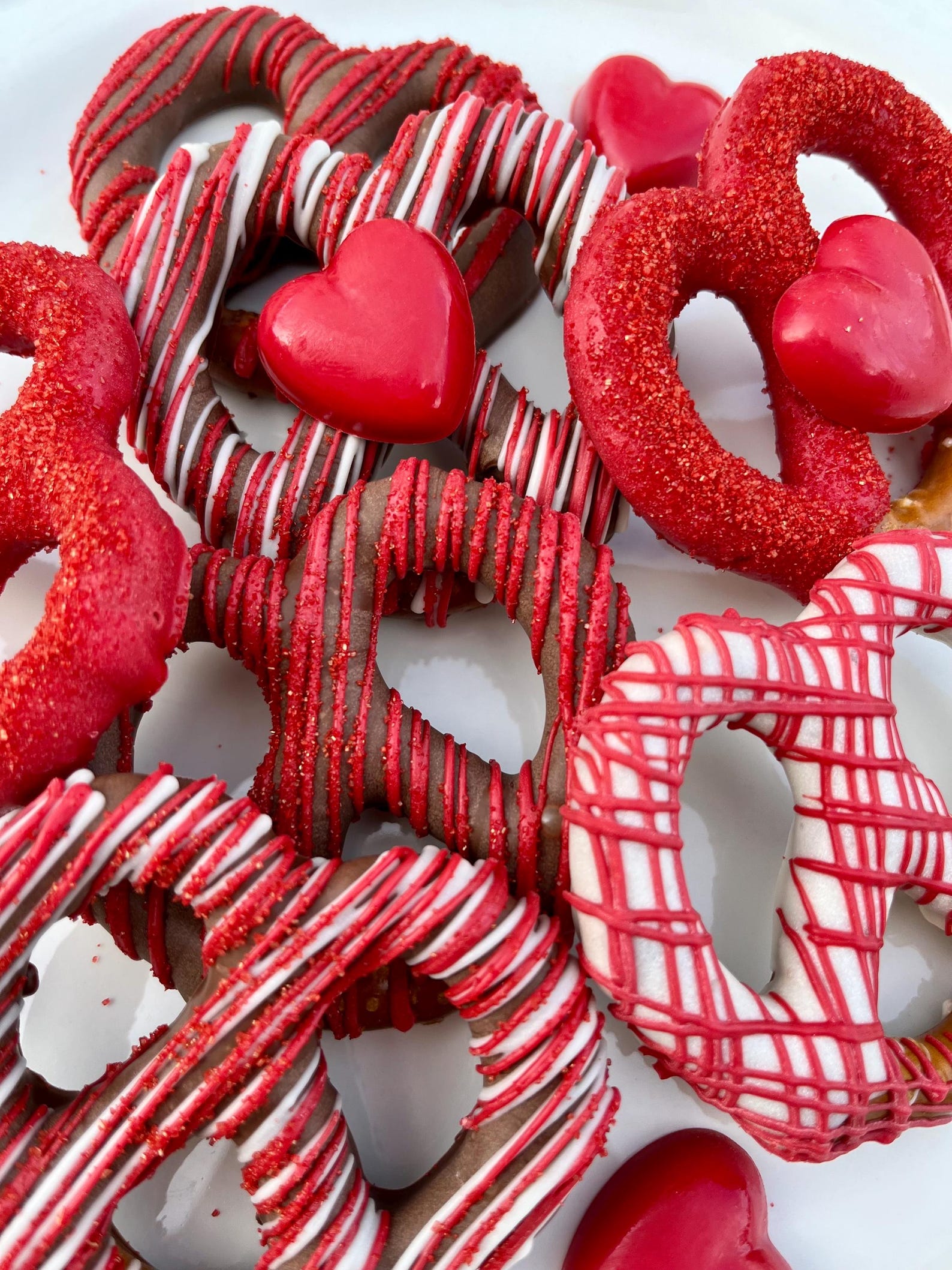 Gourmet Chocolate Covered Valentines Day Medium Pretzel Twists! Gift ...