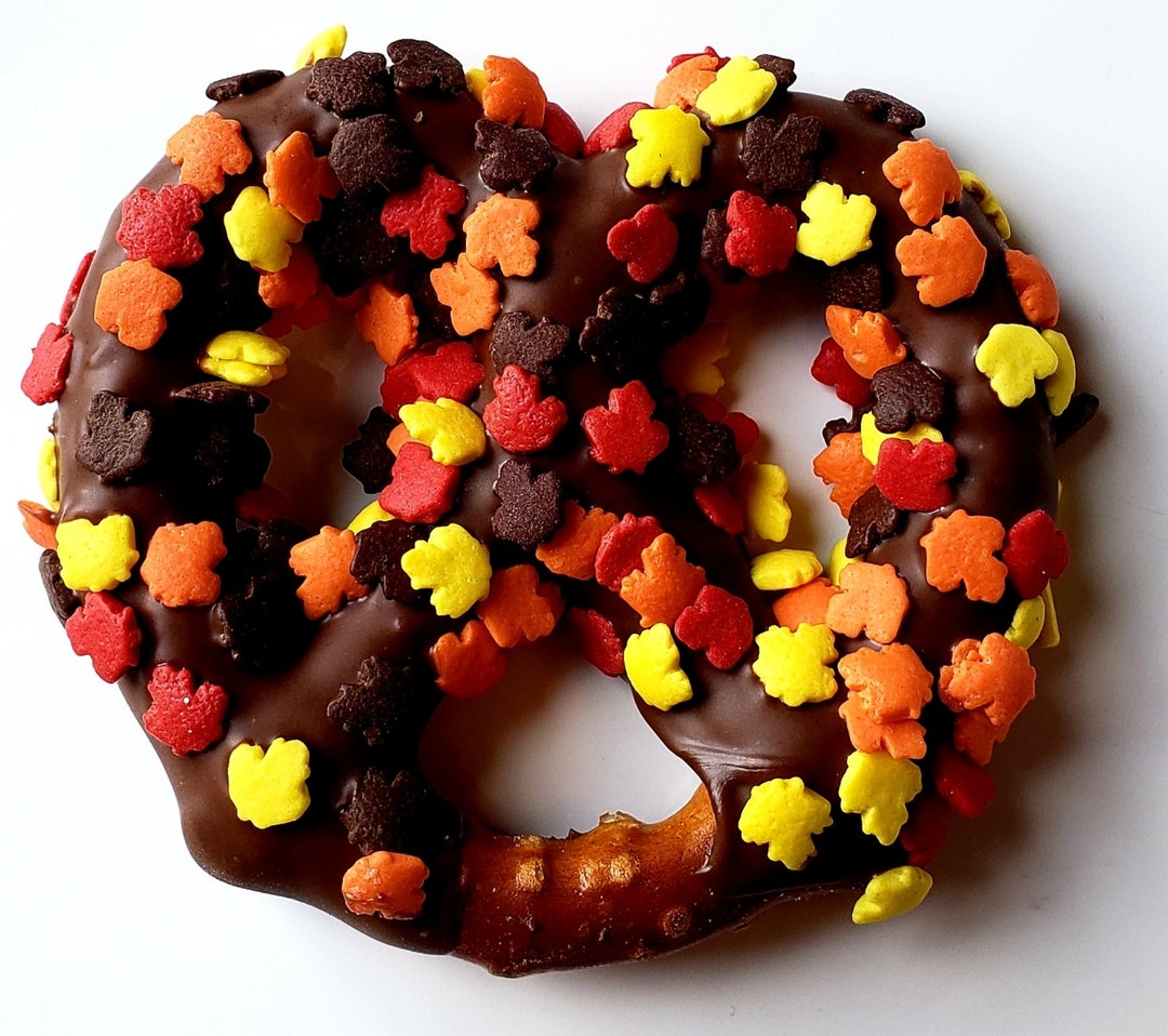 Gourmet Chocolate Covered Fall Autumn Pretzels! Adorned With Fall ...