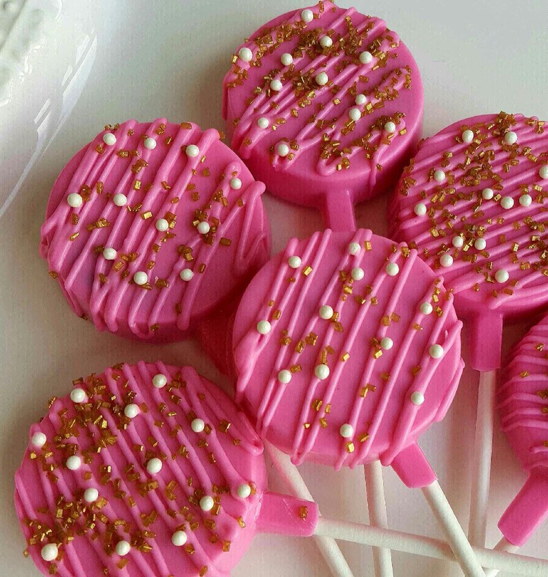 Gourmet Chocolate Covered Oreo Pops Cookies 1st Birthday Party | Etsy