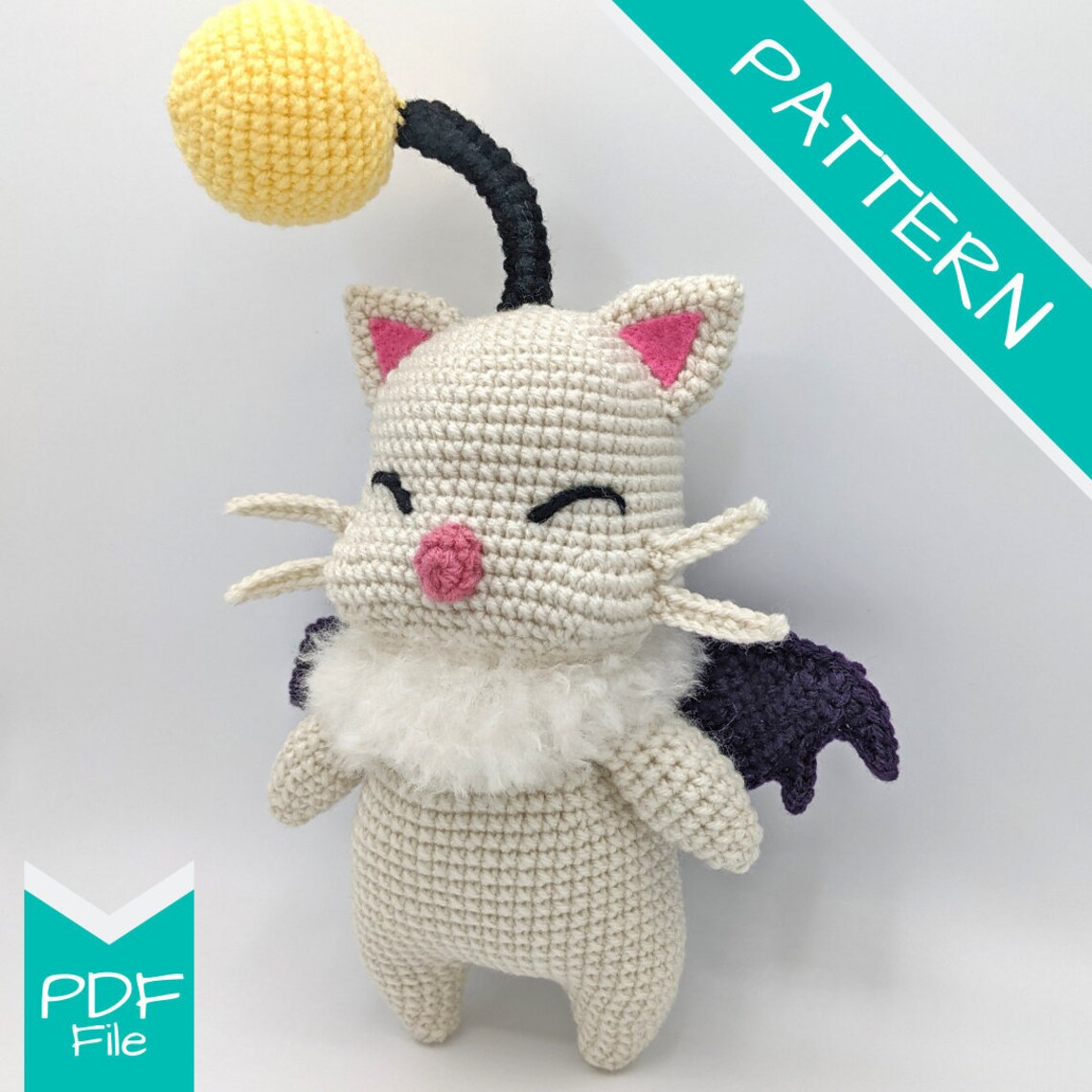 Crochet Pattern: Moogle Amigurumi PDF File ENGLISH - Etsy