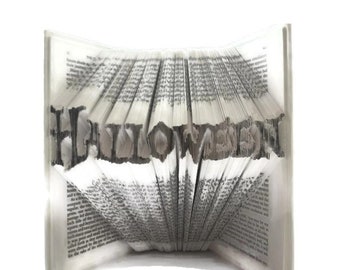Halloween Book Folding Pattern | Etsy