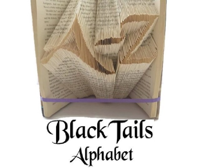 Book Folding Alphabet Patterns. Make a Customised / - Etsy