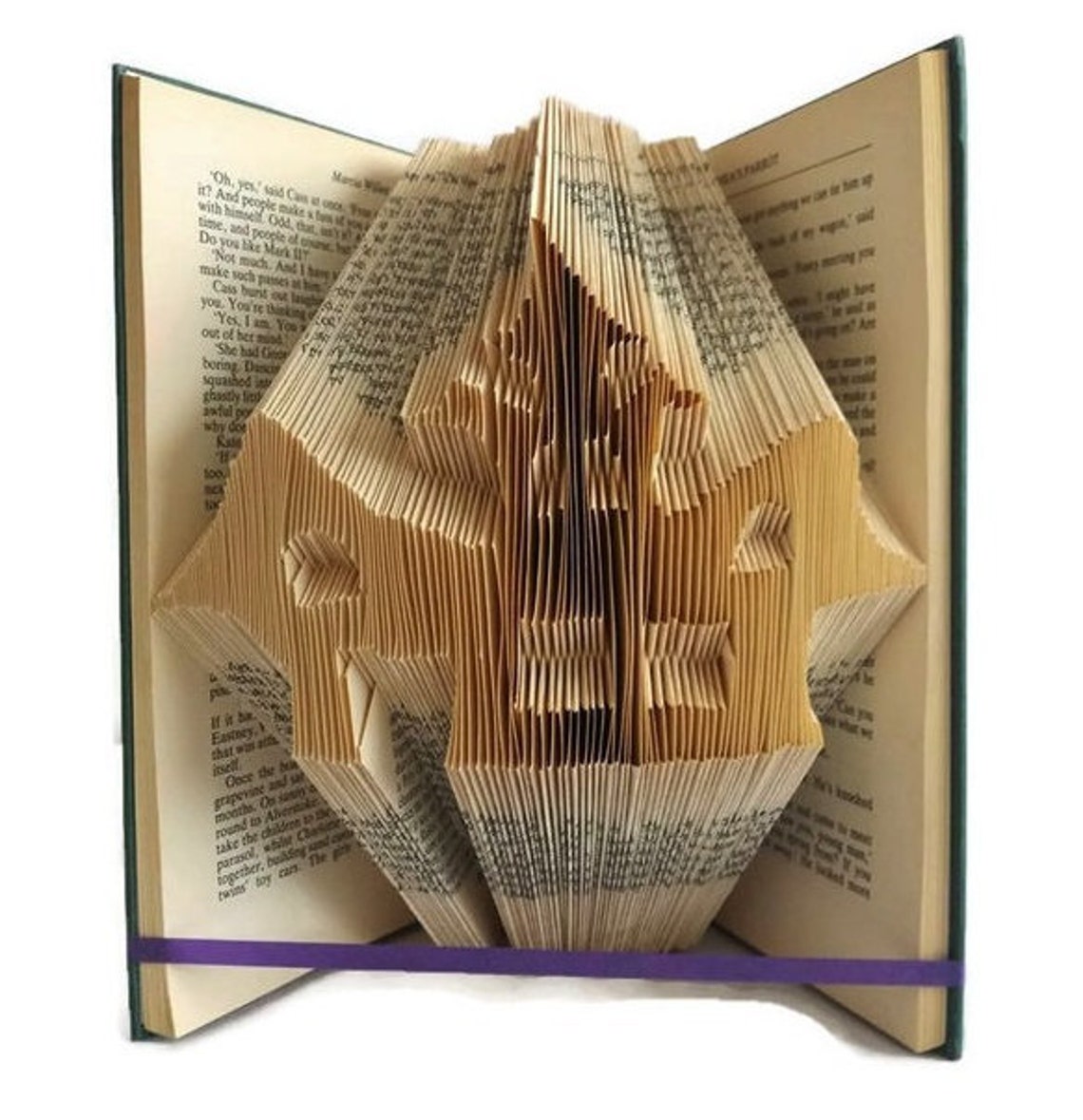 Haunted House Book Folding Pattern. Haunted Castle Halloween Decoration ...