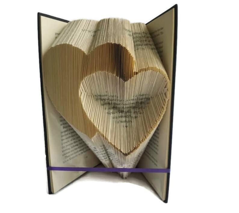 Hearts Book Folding Pattern, Love Hearts for Anniversary / Valentines ...