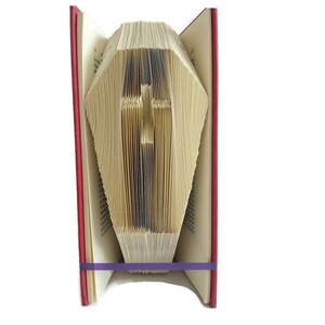 Vampire Coffin Book Folding Pattern. Halloween Coffin Decoration ...