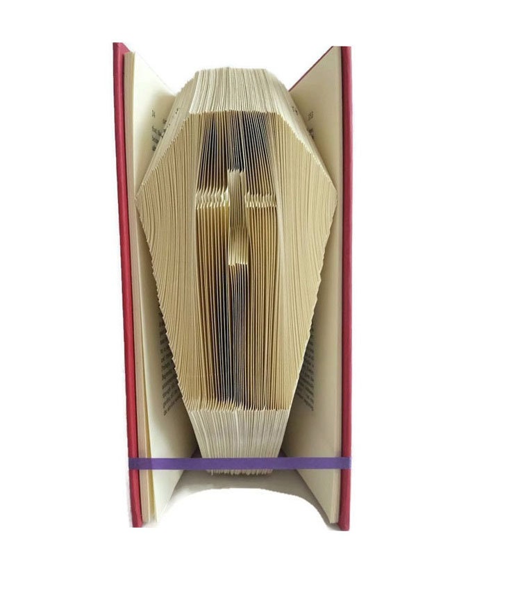Vampire Coffin Book Folding Pattern. Halloween Coffin Decoration ...