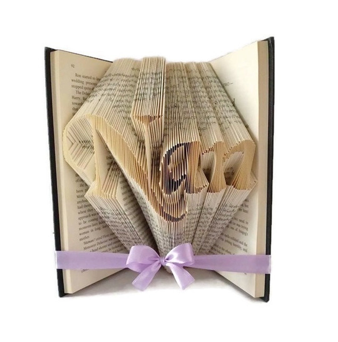 Nan Book Folding Pattern. Home Made Nan Gift. Great for Mother's Day ...