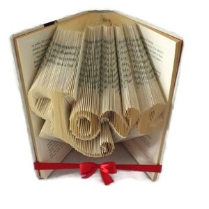 Love Book Folding Pattern. Make a Wedding or Engagement Gift, or Unique ...