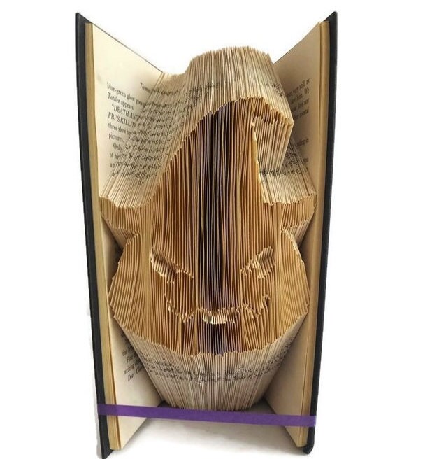 Pumpkin Book Folding Pattern. Halloween Decoration. Create a Halloween ...